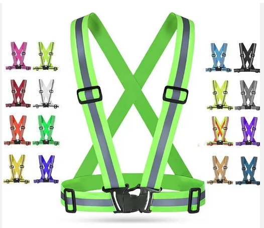 Elastic Strap Reflective Strap Adjustable Night Safety Cycling Vest ...